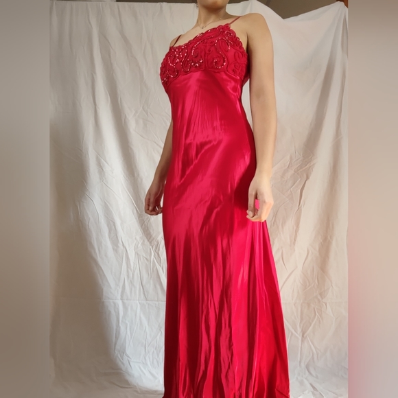 Alfred Angelo | Dresses | Alfred Angelo Red Evening Gown | Poshmark